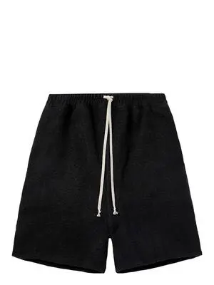 Rick Owens Cashmere Fleece Drawstring Shorts - Black
