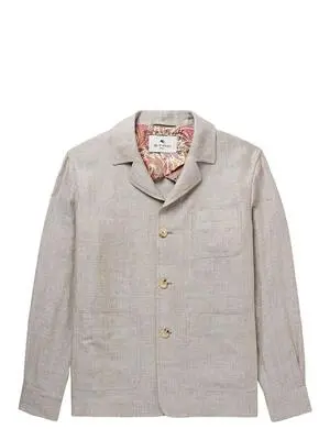 Etro Linen Twill Overshirt - Neutral