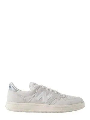 NEW BALANCE Ct500 Leather-trimmed Suede And Nubuck Sneakers - Stone