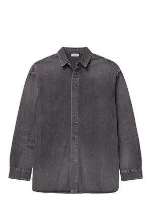 Fear Of God Oversized Denim Shirt - Gray
