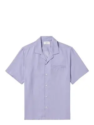 Mr P. Campcollar Lyocelltwill Shirt - Lavender