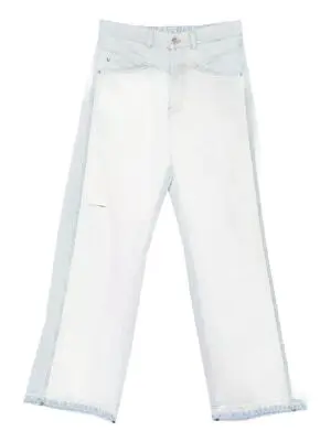 CIRCUS HOTEL Panelled Distressed Jeans - Blue