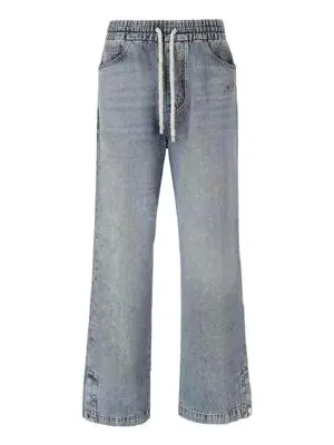 Amiri Drawstring Wide-leg Jeans - Blue