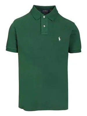 Polo Ralph Lauren Embroidered-logo Mesh Polo Shirt - Green