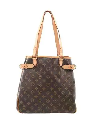 LOUIS VUITTON Monogram Batignolles Vertical Tote Bag - Brown