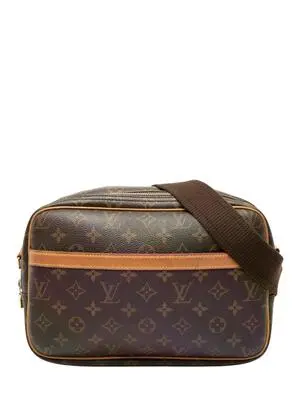 LOUIS VUITTON Monogram Reporter Pm Crossbody Bag - Brown