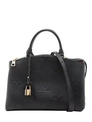 LOUIS VUITTON Monogram Empreinte Petit Palais Satchel - Black