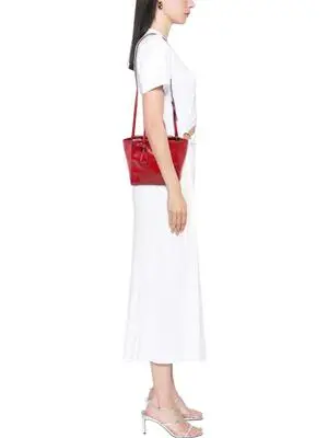 Prada Glace Calf Twin Pocket Satchel - Red
