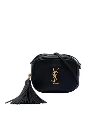 Saint Laurent Calfskin Monogram Blogger Bag - Black