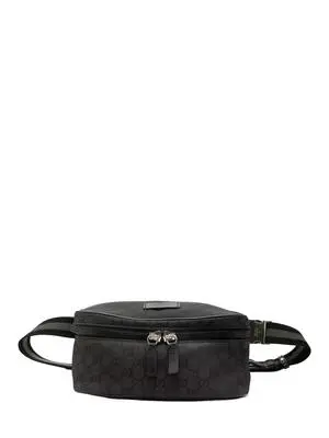 Gucci Gg Nylon Web Belt Bag - Black