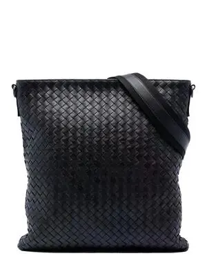 Bottega Veneta Bottega Veneta Nappa Intrecciato VN Crossbody Bag Black