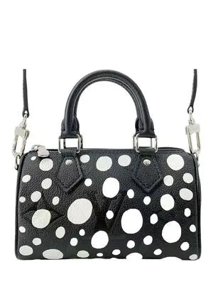 LOUIS VUITTON Monogram Empreinte Nano Speedy Bandouliere Satchel - Black