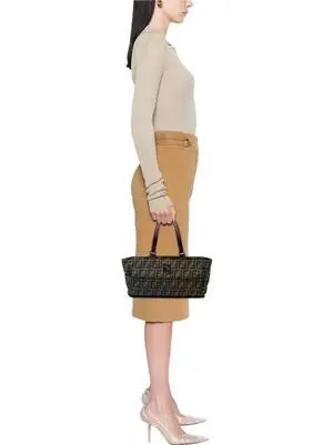 Fendi Zucca Canvas Tote Bag - Brown