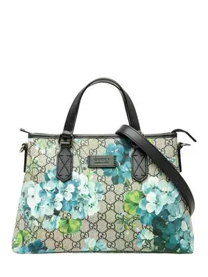 Gucci Gg Supreme Blooms Satchel - Neutrals