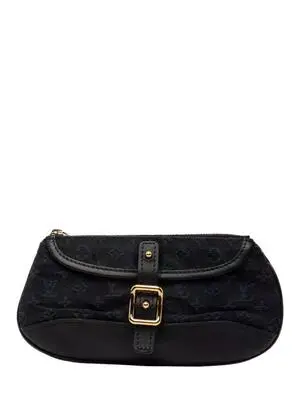 LOUIS VUITTON Monogram Mini Lin Anne Sophie Pouch - Blue