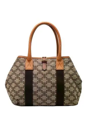 Celine Macadam Canvas Tote Bag - Neutrals