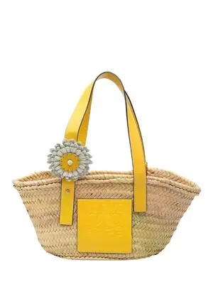 Loewe Small Palm Leaf Basket Tote Bag - Neutrals