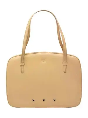 Loewe Leather Anagram Handbag - Neutrals