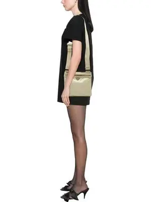 Prada Tessuto Zip Top Crossbody Bag - Neutrals