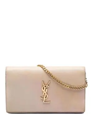 Saint Laurent Monogram Kate Wallet On Chain Crossbody Bag - Neutrals