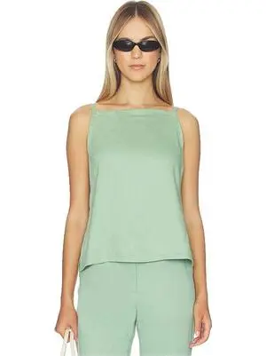 Theory Linen Viscose Top - Sage