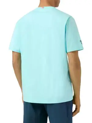 MC2 SAINT BARTH Portofino Embroidered T-shirt - Blue