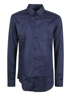 Etro Plain-coloured Button-down Shirt - Blue