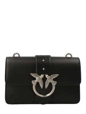 Pinko Love One Logo Plaque Mini Crossbody Bag - Black