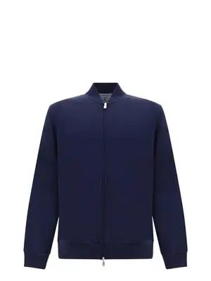 Brunello Cucinelli Zip-up Sweatshirt - Blue