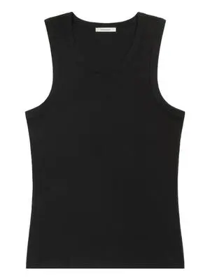 ENTIRE STUDIOS Knitted Tank Top - Black