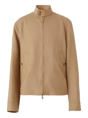 BURBERRY Burberry Goldsmith Zipped Jacket With Logo Embroidery