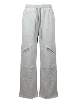 Off-White Patchwork Zip-pocket Track Pants - Gray
