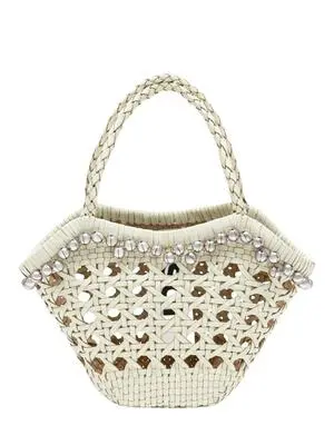 OSOI OSOI Beaded Woven Shoulder Bag