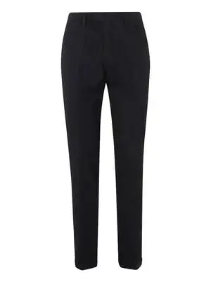 BRIGLIA 1949 Slim-fit Turn-up Chinos - Blue