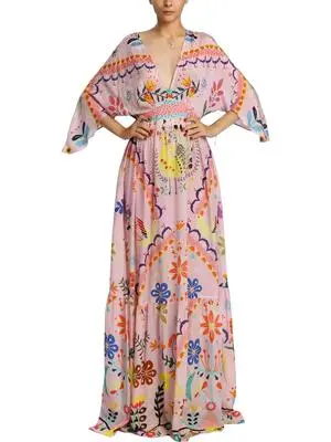 MIAU BY CLARA ROTESCU Bagatelle Maxi Dress - Pink