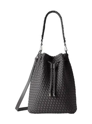 NAGHEDI Mercer Woven Bucket Bag - Ash