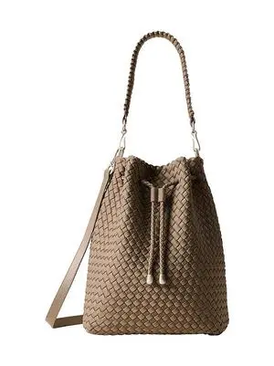 NAGHEDI Mercer Woven Bucket Bag - Cashmere