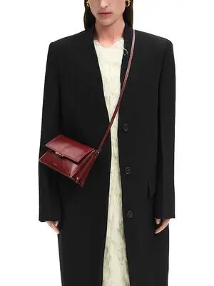 WANDLER Ida Trio Mini Leather Crossbody Bag - Ruby Glaze