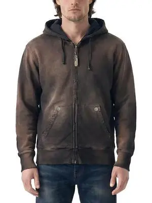ANTIK DENIM Zipper Hoodie - Black