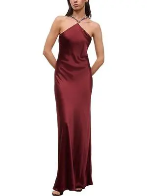 Staud Cadence Metallic Strap Maxi Dress - Pinot