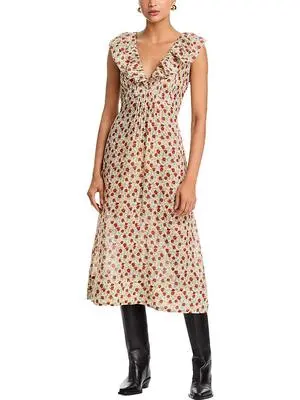 SEA Sea Viera Printed Midi Dress