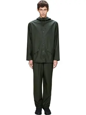 Rains Waterproof Pu Jacket - Green