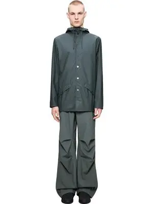 Rains Waterproof Pu Jacket - Grey