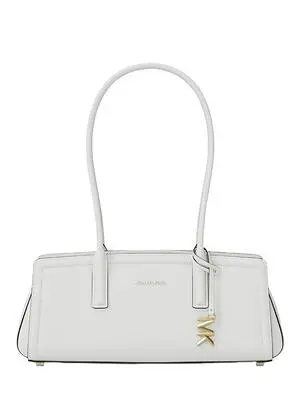 Michael Kors East/west Leather Shoulder Bag - Eggshell