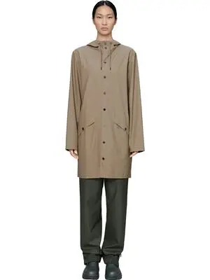 Rains Long Jacket Waterproof Rainwear - Beige