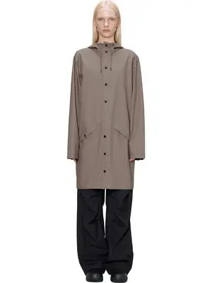 Rains Long Jacket Waterproof Rainwear - Cinder