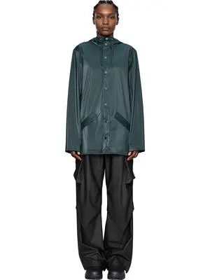 Rains Long Jacket Waterproof Rainwear - Green