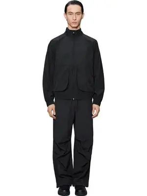 Rains Cooldown Pocket Track Top - Black