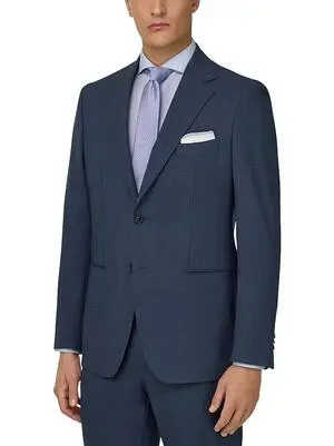Boggi Milano Aria Stretch Wool Blazer - Blue