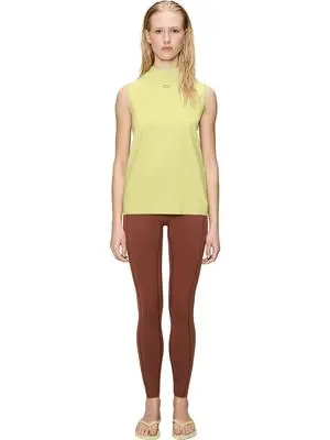 Rains Warm-up Tank Top With Mock Neck And Branding Detail - Pace